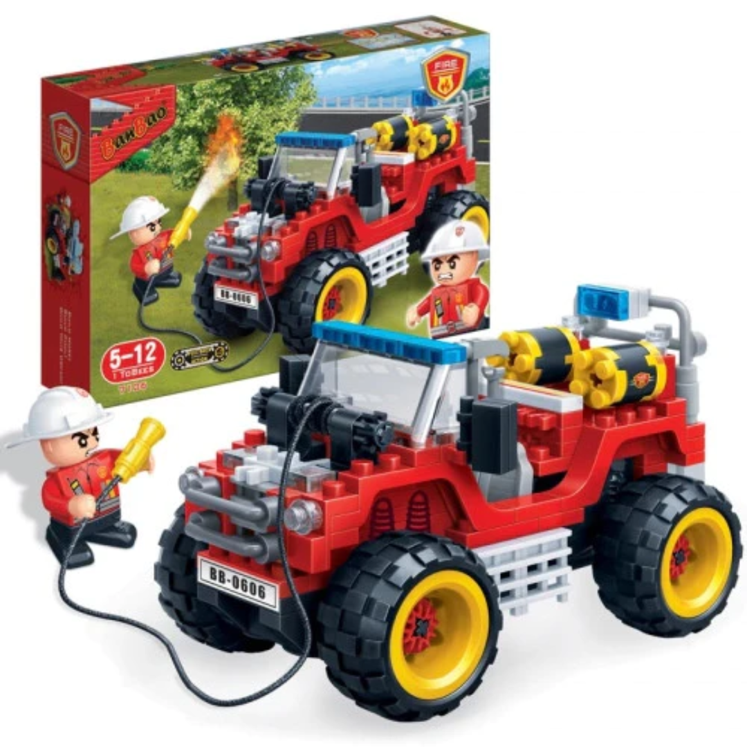 Fire Jeep Building Set | Banbao Building Set | Butterfly Creek ...